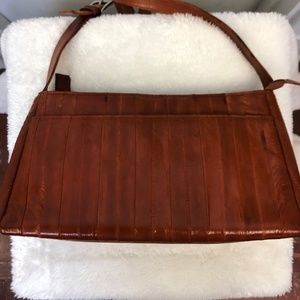 Bags | Vintage Authentic Eel Skin Handbag Purse | Poshmark